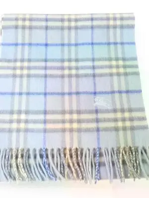 Burberry Check Scarf - Blue