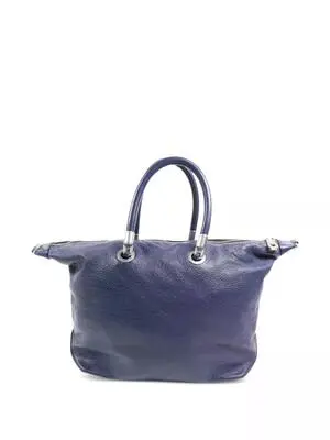 Marc Jacobs Leather Tote Bag - Blue