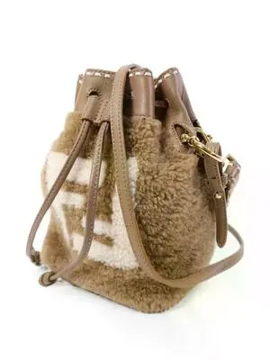 Fendi Mini Mon Tresor Logo-detail Bucket Bag