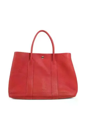 Hermès Garden Party Pm Calfskin Tote Bag - Red