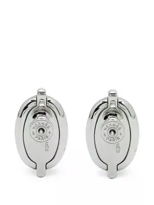 Hermès Mini Maillon Enamel Earrings