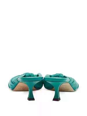 JIMMY CHOO Avenue Knotted Slide Sandals - Blue