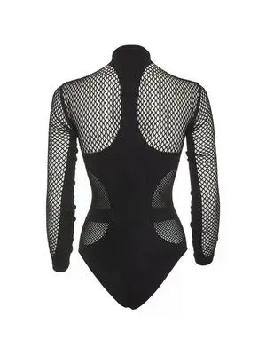 Attico Mesh High-neck Bodysuit