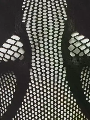 Attico Mesh High-neck Bodysuit