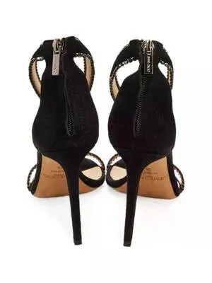 JIMMY CHOO Crystal-embellished Ankle-strap Heeled Sandals