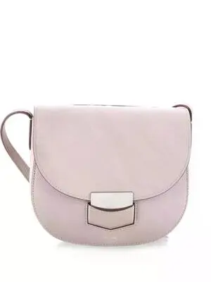 Celine Trotteur Grainy Leather Small Crossbody Bag - Grey