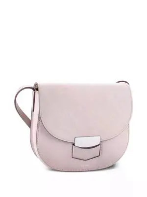 Celine Trotteur Grainy Leather Small Crossbody Bag - Grey