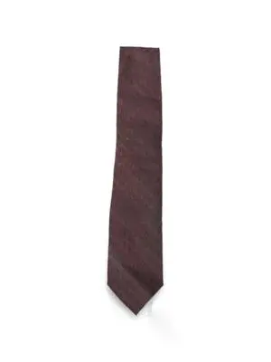 TOM FORD Houndstooth-jacquard Tie - Red