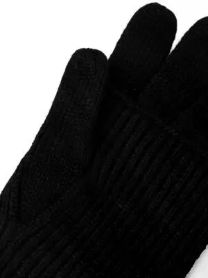Michael Kors Ribbed-knit Gloves - Black