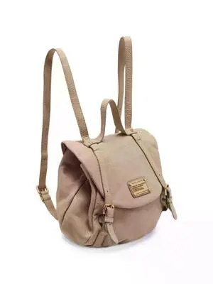 Marc Jacobs Buckle Strap Leather Backpack