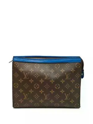LOUIS VUITTON Monogram Voyage Clutch Bag - Brown