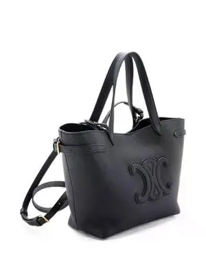 Celine Anais Cabas Leather Medium Tote Bag
