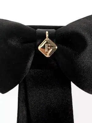FERRAGAMO Bow Detail Logo Charm Hair Clip