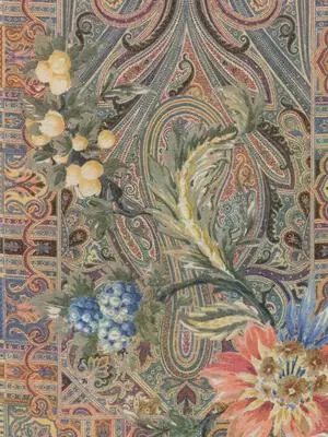 Etro Floral Paisley-print Scarf - Blue