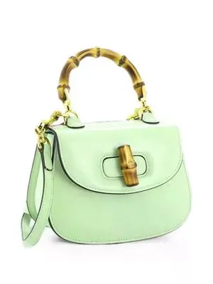 Gucci Bamboo 1947 Top Handle Bag Leather Mini Shoulder Bag