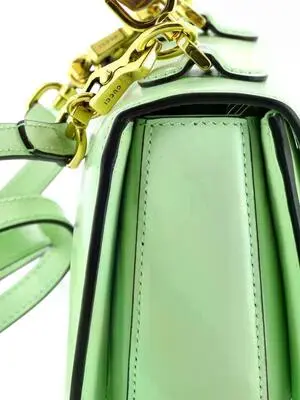Gucci Bamboo 1947 Top Handle Bag Leather Mini Shoulder Bag - Green