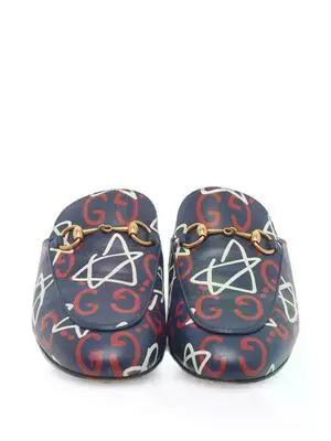 Gucci Princetown Horsebit-detail Flat Mules