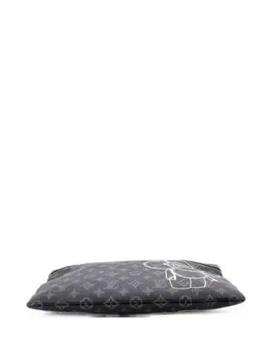 LOUIS VUITTON Pochette Apollo Limited Edition Vivienne Monogram Eclipse Gm Clutch Bag