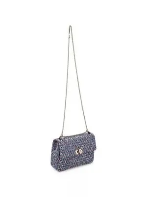 Valentino Garavani Rockstud Spike Tweed Tote Bag