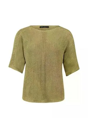 BETTY BARCLAY Fine-knit Short-sleeve Top - Green