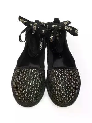 Dior Nicely D Mesh Ankle-wrap Ballet Flats