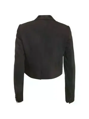 Dolce & Gabbana Shawl-lapel Cropped Wool Blazer
