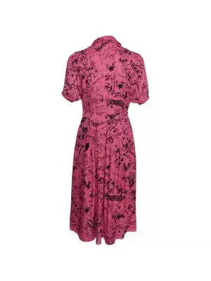 Burberry Antonina Doodle Printed Midi Dress