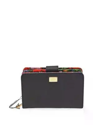 Dolce & Gabbana French Zip-around Leather Wallet - Black