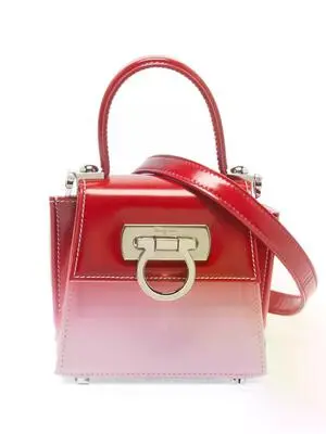 FERRAGAMO Xs Iconic Top-handle Leather Tote Bag - Red