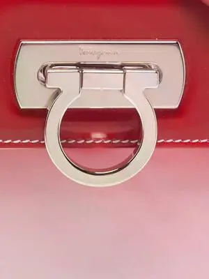 FERRAGAMO Iconic Top Handle Leather Tote Bag