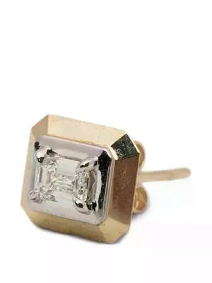 RAINBOW K Single Emerald-cut Diamond Stud Earring