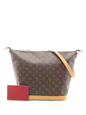 LOUIS VUITTON 2002 Amfar Three Monogram Shoulder Bag - Brown