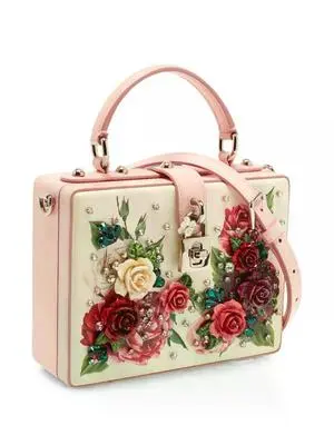 Dolce & Gabbana Floral Appliqué Box Bag