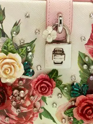 Dolce & Gabbana Floral Appliqué Box Bag