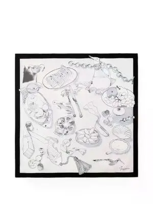 Jacquemus The Cocktail Large Scarf - White