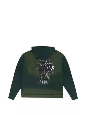 WHO DECIDES WAR Witness Graphic-print Hoodie - Green