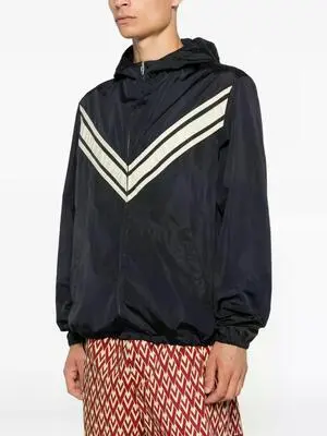 Valentino Garavani Chevron Detail Zip Jacket