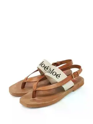Chloé Woody Logo-print Sandals