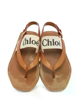 Chloé Woody Logo-print Sandals