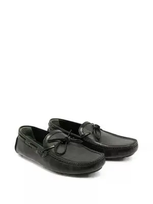 Fendi Zucca Leather Loafers