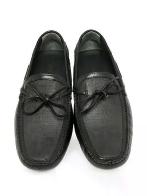 Fendi Zucca Leather Loafers