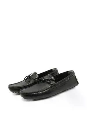 Fendi Zucca Leather Loafers