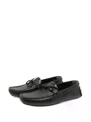Fendi Zucca Leather Loafers