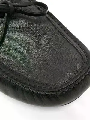 Fendi Zucca Leather Loafers