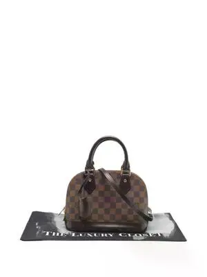 LOUIS VUITTON Bb Alma Damier Ébène Tote Bag