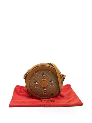 Gucci X Disney Mickey Mouse Micro Gg Supreme Cross Body Bag - Brown