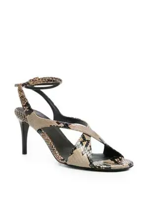 Khaite Snakeskin-effect Sandals