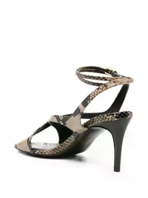 Khaite Snakeskin-effect Sandals