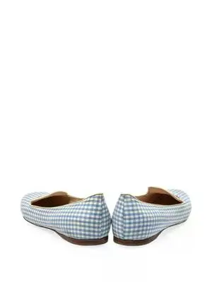 Prada Check Canvas Loafers