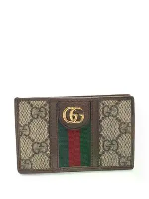 Gucci Ophidia Gg Supreme Card Holder - Neutrals